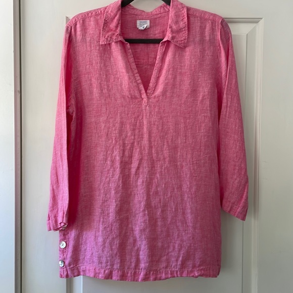 Sigrid Olsen | Tops | Sigrid Olsen Linen Shirt | Poshmark